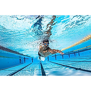 Aqua Sphere Kayenne Adult Swim Goggles - 180-Degree Distortion Free Vision, Ideal Swim Goggle for Active Pool or Open Water Swimmers | Unisex Adult, Clear Lens, Transparent & Black Frame,One Size