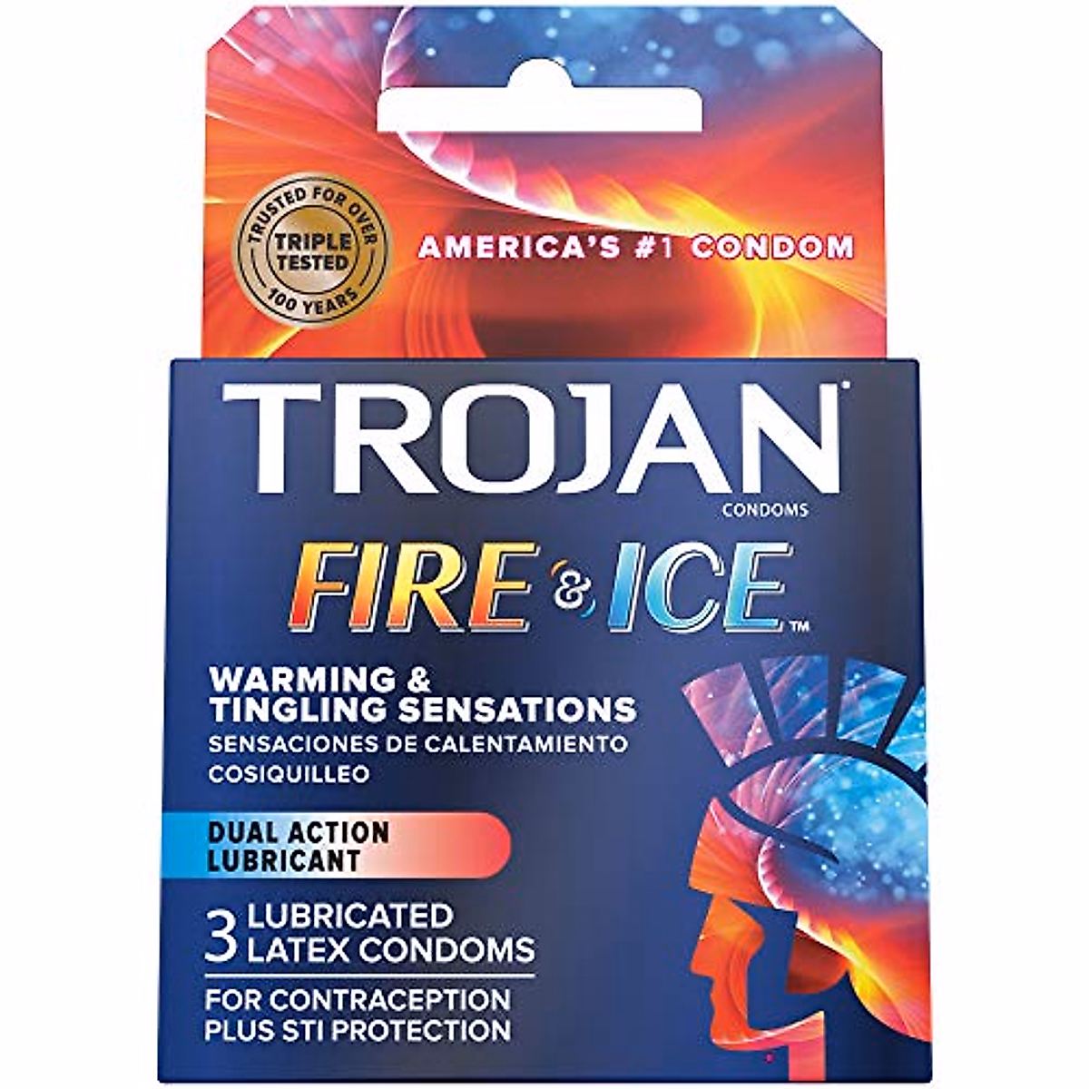 Trojan Fire & Ice Condoms 3 Pack