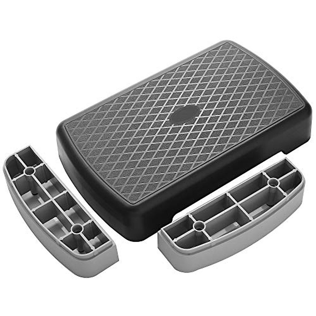 BalanceFrom Adjustable Workout Aerobic Stepper Step Platform Trainer,Grey