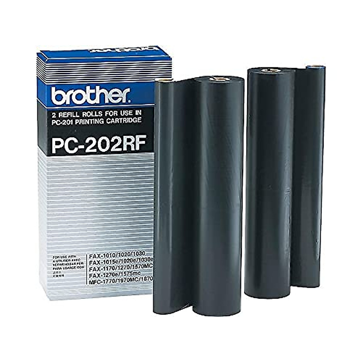 Brother Pc202rf Thermal Transfer Refill Roll, Black, 2/Pk - in Retail Packaging