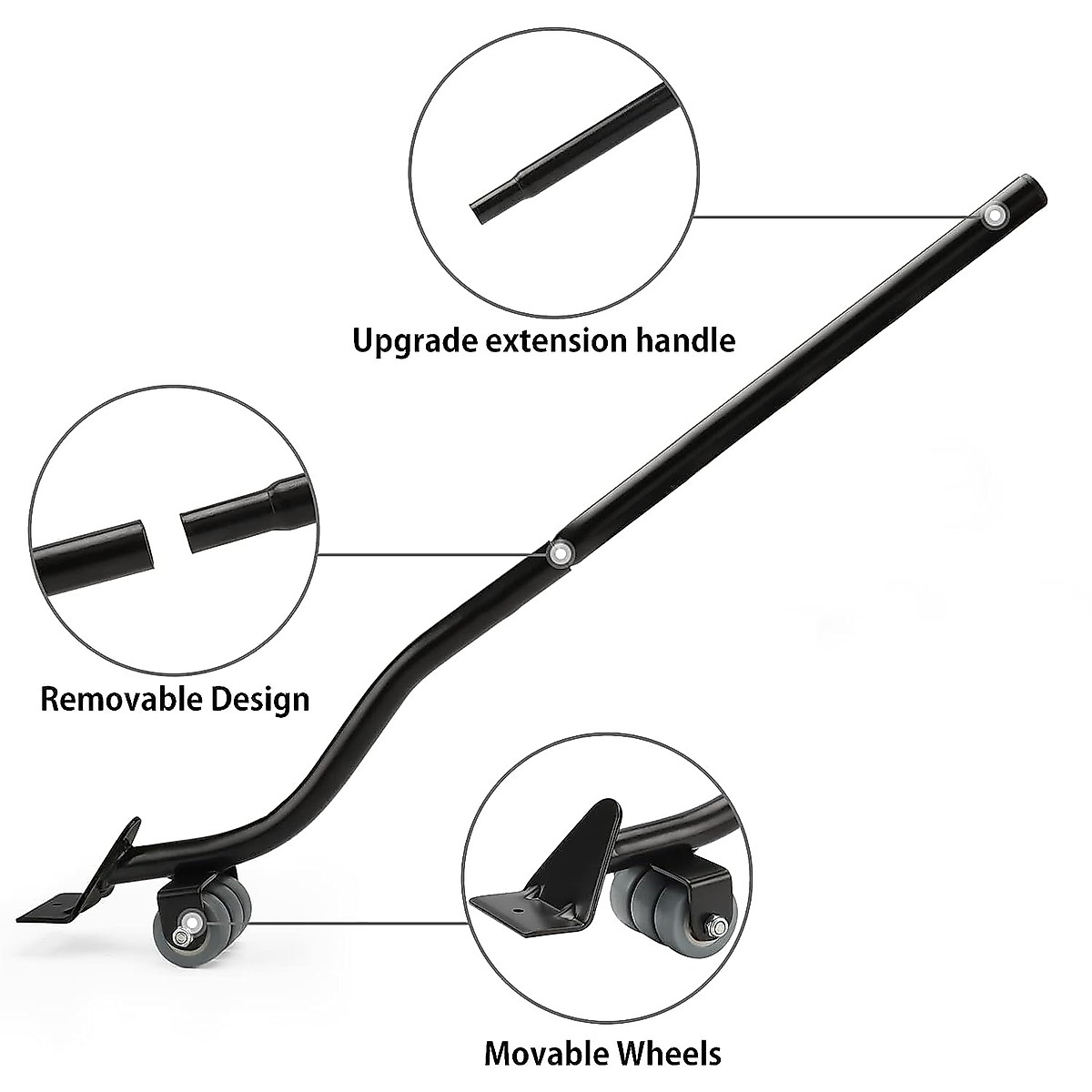 Heavy Duty Furniture Mover Dolly Set with Lifter, 360° Rotation 5-Wheel Furniture Dollies, 400kg/800Lbs Capacity Heavy Stuff Moving Tool Set