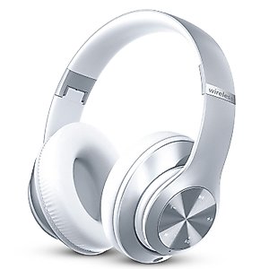 Headphones Wireless Bluetooth,60 Hours Playtime Foldable Lightweight Bluetooth Headphones Wireless Over Ear Wired Hi-Fi Stereo with 6 EQ Modes, Deep Bass Adjustable Headset with Mic, FM, TF for Adults