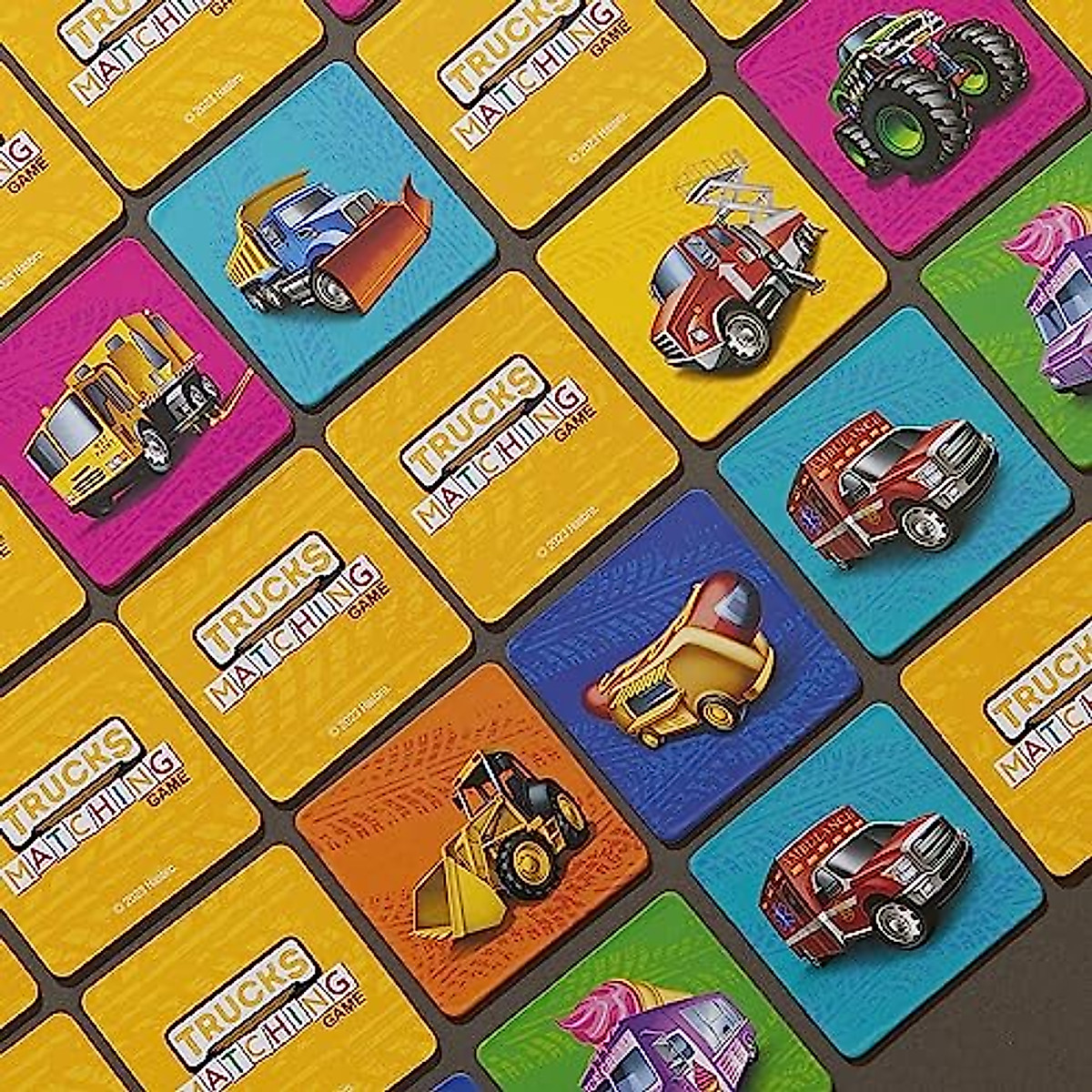 Hasbro Gaming Trucks Matching Game | Preschool Games for Boys & Girls | Memory Card Game | Easter Gifts for Kids | Ages 3+ (Amazon Exclusive)