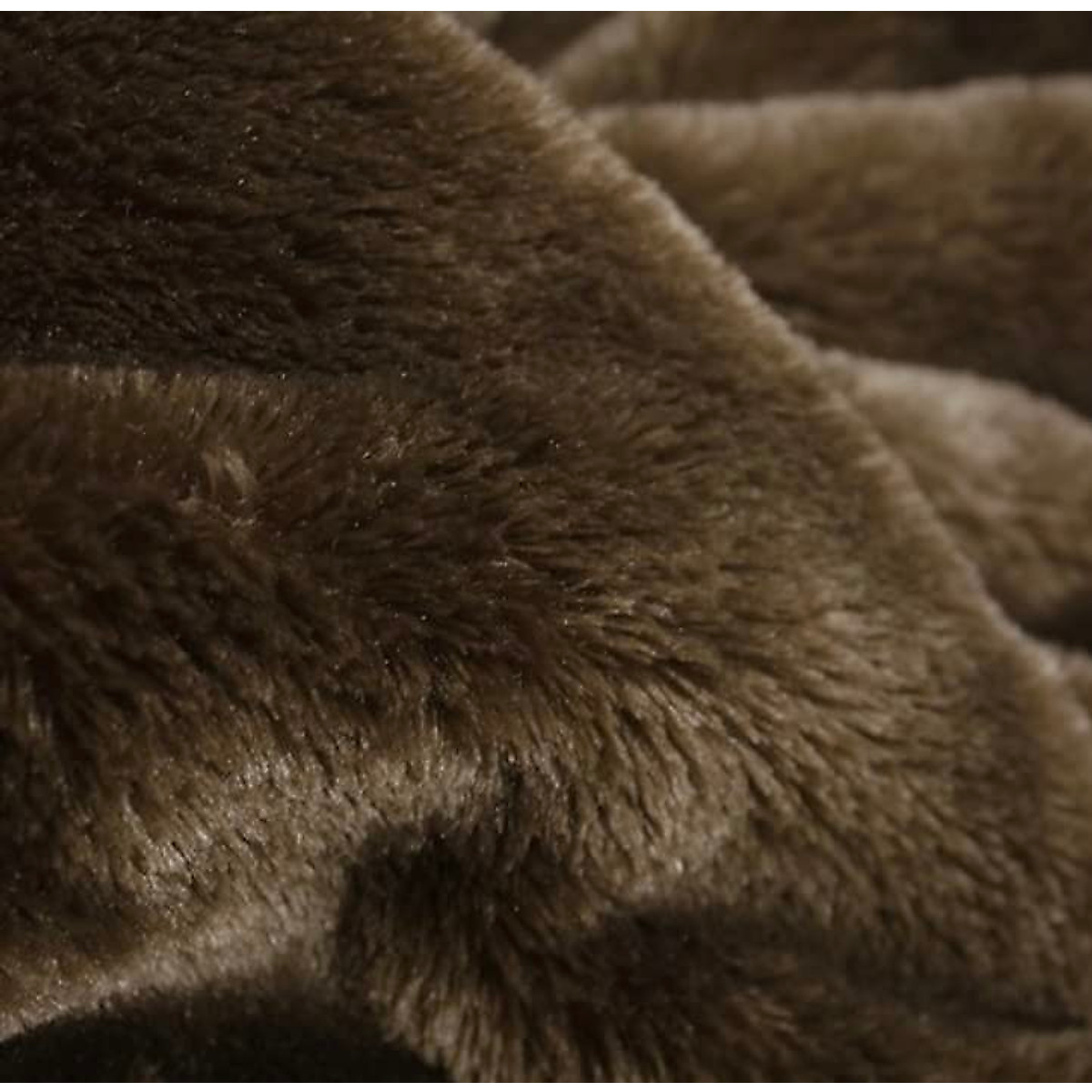 Bear Short Hair Fur Faux Fur Short Pile Fabric by The Yard (Brown), 0.5 Inches