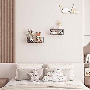 CRUGLA Floating Bathroom Wall Mounted Shelves 5 Sets