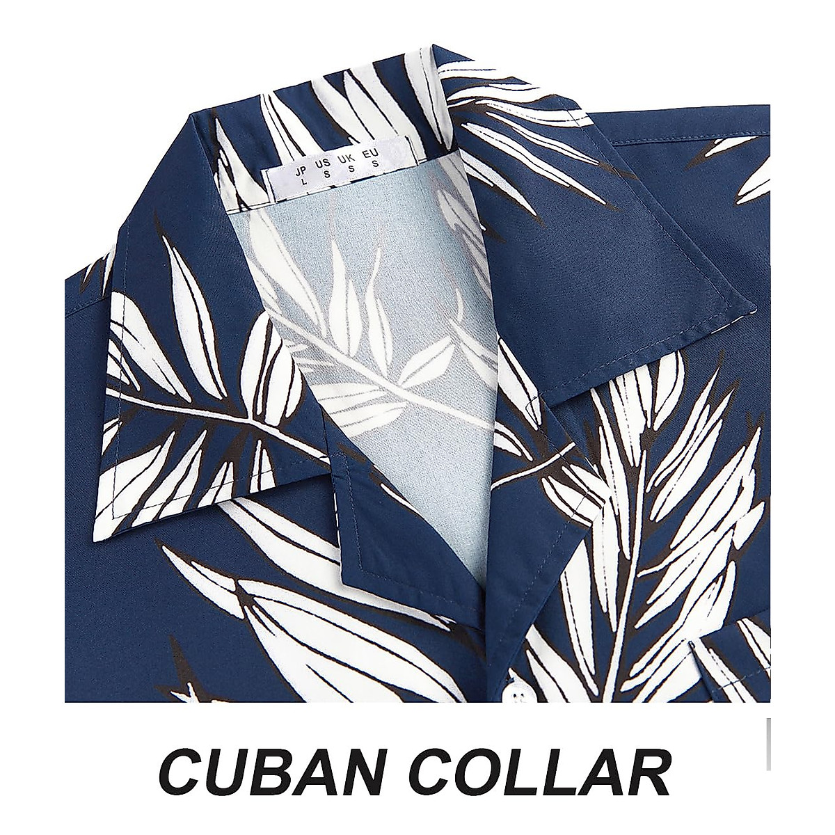 APTRO Men's Hawaiian Shirt Short Sleeve Tropical Vacation Button Down Beach Floral Palm Shirts #024 Navy L