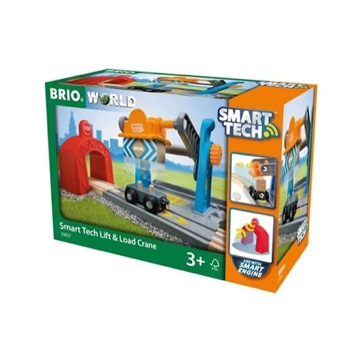 BRIO 33827 World-Smart Tech Railway-Harbor Crane,Multi