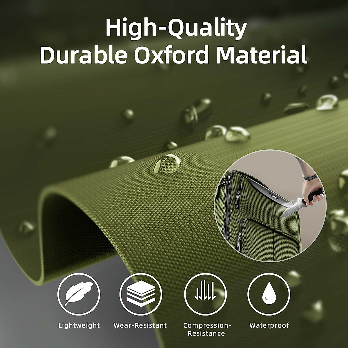 SHOWKOO Luggage Sets 3 Piece Softside Expandable Lightweight Durable Suitcase Sets Double Spinner Wheels TSA Lock Olive Green (20in/24in/28in)