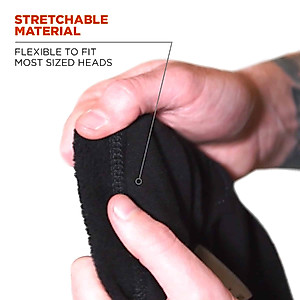 FR Rated Balaclava, Winter Face Mask, Thermal Fire Resistant Modacrylic Fleece, Ergodyne N-Ferno 6828,Black