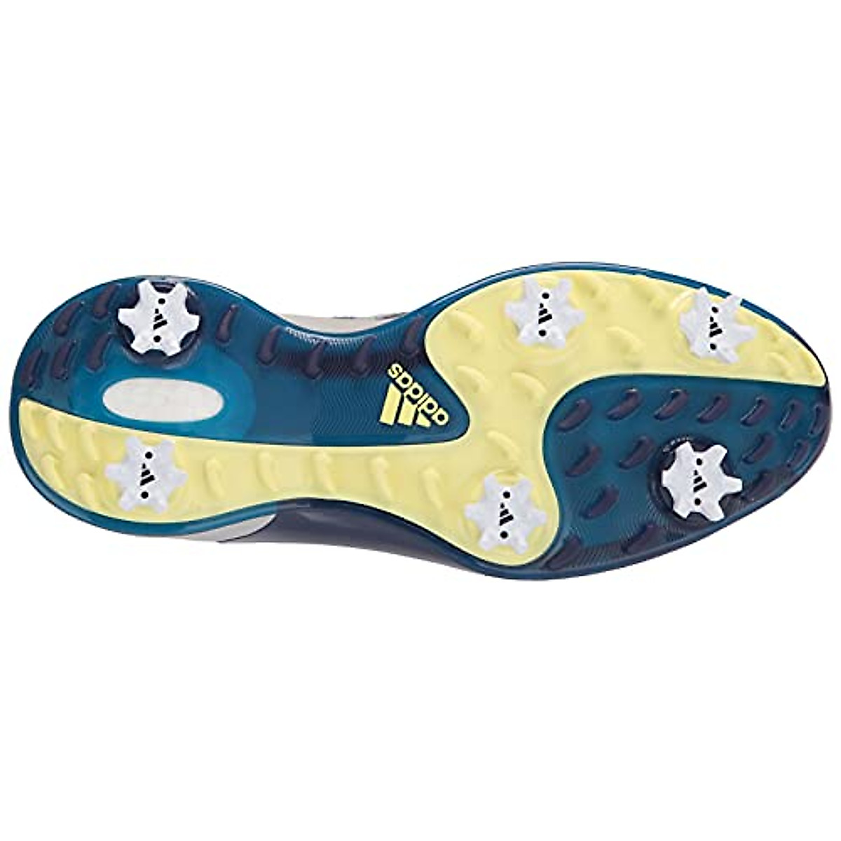 adidas Men's ZG21 Motion Golf Shoes, Grey Two/Victory Blue/Pulse Yellow, 11.5