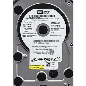 WD7500AAKS-00RBA0, DCM HARNNA2AAB, Western Digital 750GB SATA 3.5 Hard Drive