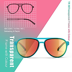 Lasiyanor Lightweight TAC Polarized Tinted Classic Vintage Retro 70s Sunglasses, TR-90 Frame for Women Men, UV 400 Protection