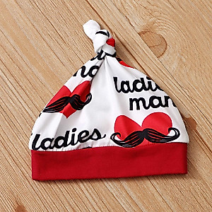 Minseng Direct Baby Boy Valentine's Day Outfit Newborn King Of Mommy Heart Bodysuit (Red,0-3 Months)