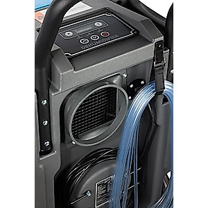 BlueDri BD-BD-130-BL Industrial Commercial Dehumidifier with Hose for Basements in Homes and Job Sites, Blue