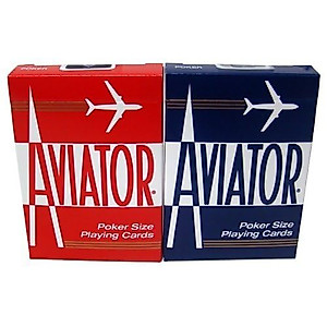 Quality Aviator Casino Playing Cards - 2 Decks