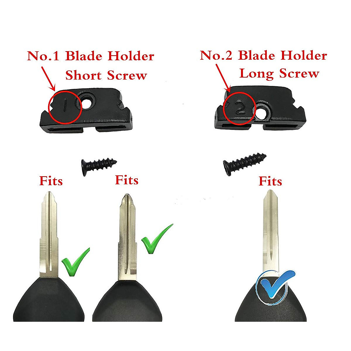 Horande Replacement Key Fob Cover fit for Mitsubishi 2007-2012 Eclipse 2007-2012 Galant 2007-2015 Lancer Keyless Entry Key Fob Shell