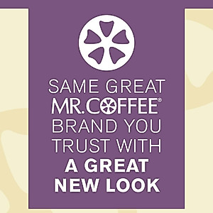 Mr. Coffee Coffee Maker, Programmable Coffee Machine with Auto Pause, 10 Cups, Stainless Steel