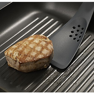 Joseph Joseph Uni-Tool 5-In-1 Utensil Slotted Solid Spoon Spatula Turner Slicer Kitchen All-In One Space Saving, Gray 12 long