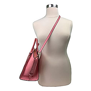 Michael Kors Avril Large Top Zip Slouch Satchel Crossbody (Sunset Rose)