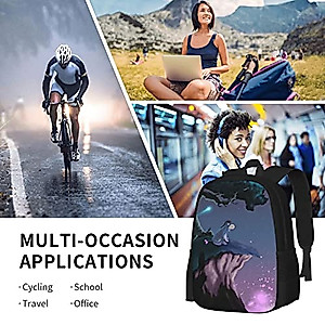 Printed Backpack Fashion Simple Customizable Casual Backpack For 15" Laptop Bags For Men And Women