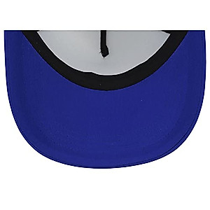 Lids Blank Basic Foam Trucker Adjustable Snapback Hat White/Royal Blue