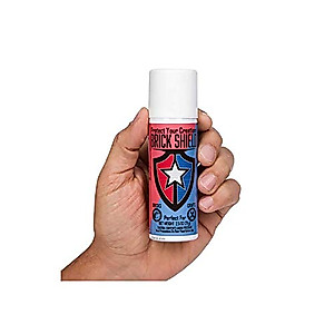 BrickShield Plastic Adhesive Spray Glue - Temporary Glue Spray Adhesive for Bricks, Blocks and Multipurpose - Ideal Spray Adhesive for Crafts, Lego - Net Wt 2.5 oz - Non-Toxic Made in USA