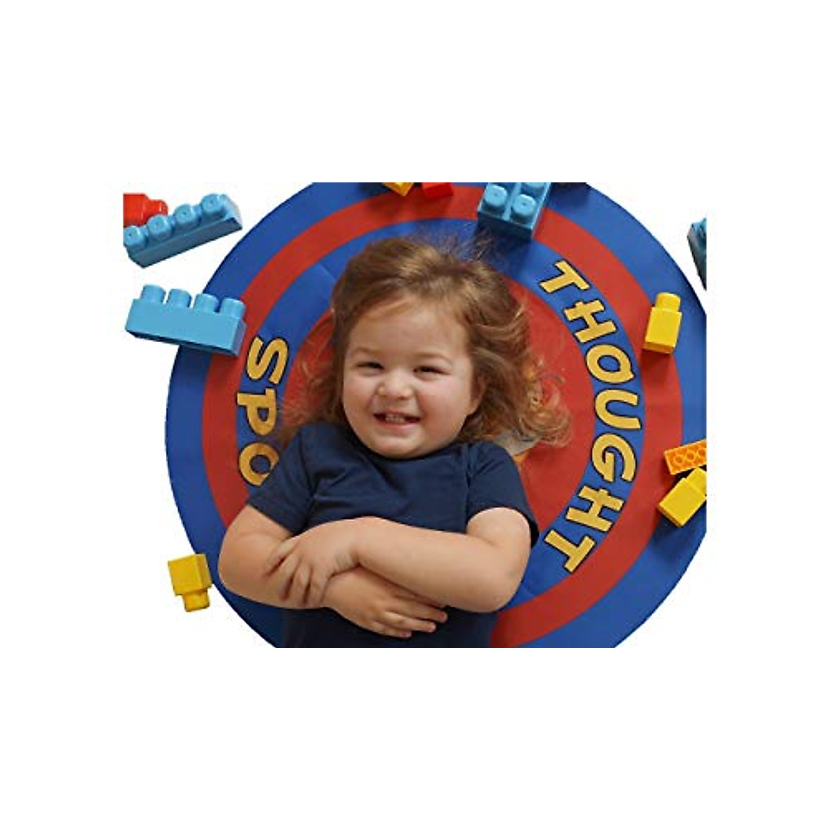 A Portable Parenting Time Out Mat - 24 Inch Diameter Made from Recyclable Non-Toxic Materials