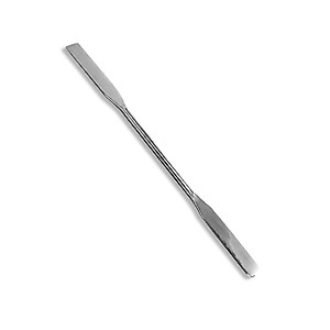 Scientific Labwares Lab Micro Double Ended Spatula Square/Round End, Flat Ends 50 mm X 9 mm, 7" Length, Stainless Steel