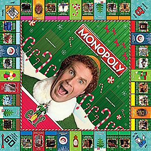 Monopoly Elf | Based on Christmas Comedy Film Elf | Collectible Monopoly Game Featuring Familiar Locations and Iconic Moments | Officially Licensed Monopoly