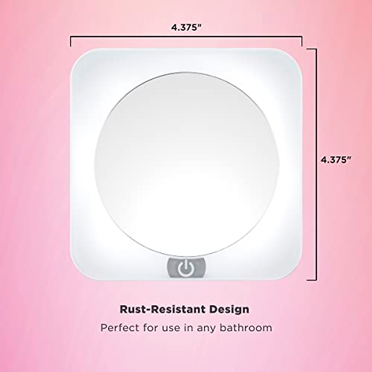 Conair Reflections LED Lighted Spot Makeup Mirror, 12x Magnification