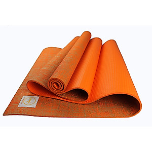 Maji Sports Jute Yoga Mat, Orange, 24 x 68 x 4.5mm