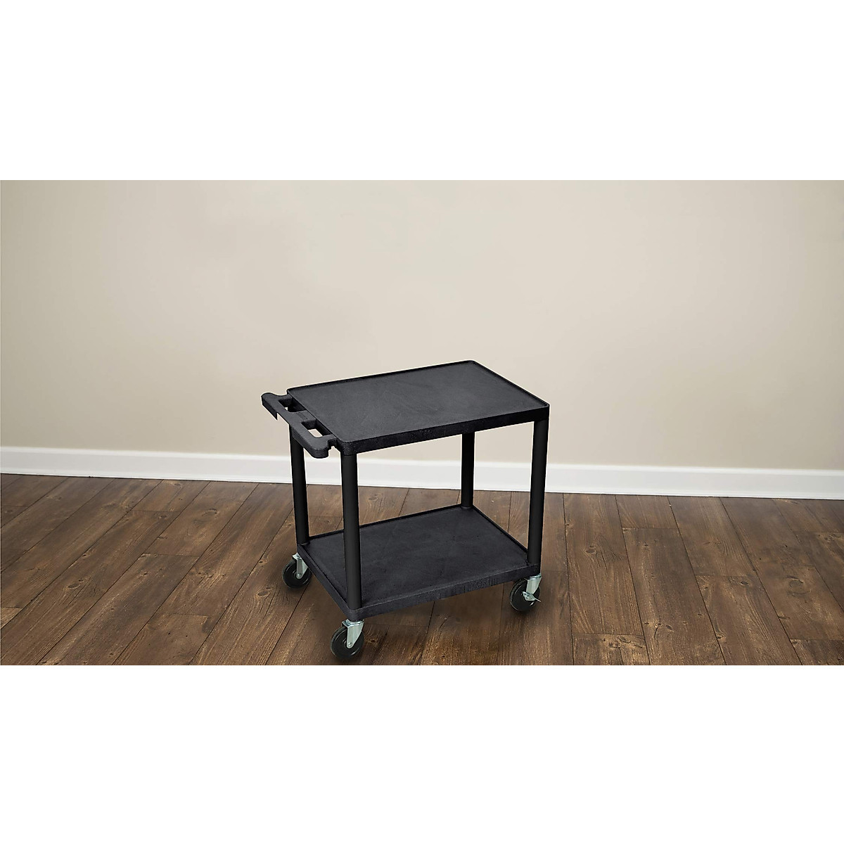 Luxor LP26-B 26" H AV Cart - Two Shelves