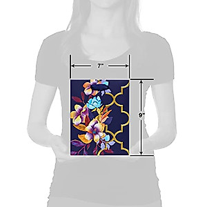 Papyrus 9" Medium Gift Bag (Purple Floral) for Birthdays, Weddings, Bridal Showers and All Occasions (1 Bag)