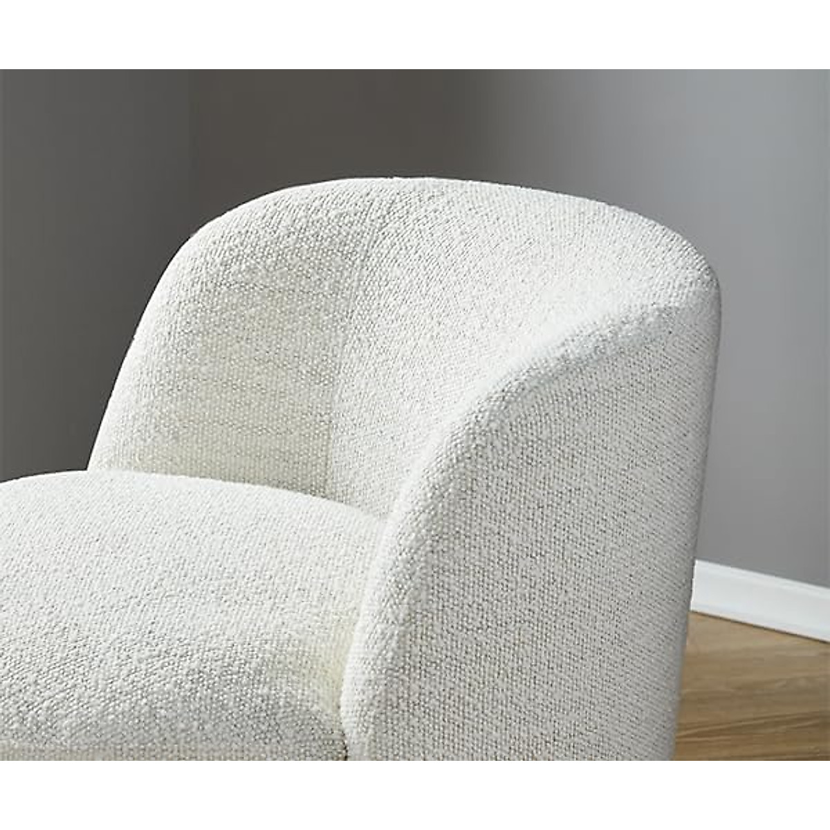 CHITA Swivel Barrel Chair, Comfy Boucle Accent Chair for Living Room, Cream