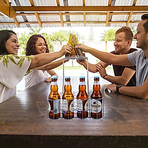 UPKOCH Wire Water Bottle Metal Wine Bottle Carrier Wire Bottle Carrier Wire Water Bottle Carrier Metal Wire Bottle Holder Metal Drink Carrier with Handle Metal Wine Rack Metal Wine