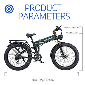 CEAYA Electric Bike, 1000W Electric Bike for Adults,48V 15Ah Ebike, Fat Tire Electric Bicycles, 8-Speed Electric Mountain Bike, UL Certified…