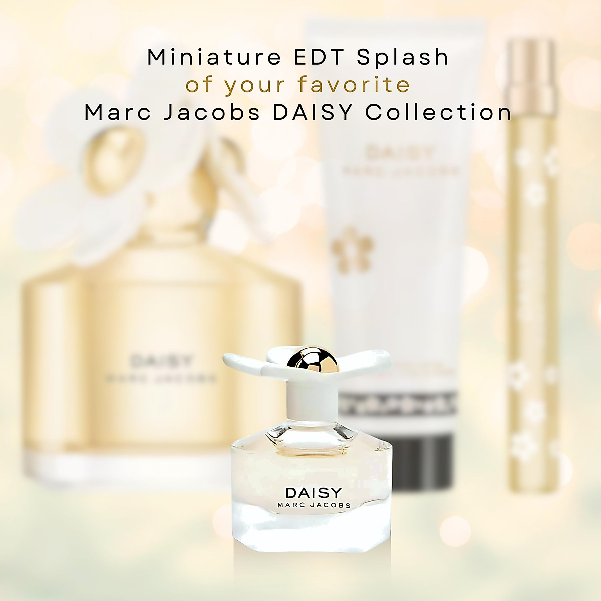 Marc Jacobs Daisy Perfume for Women EDT Mini Splash, 0.13 Ounce