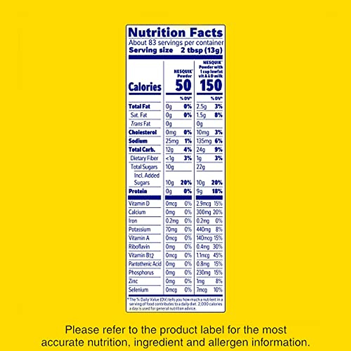 Nesquik Chocolate Powder Drink Mix