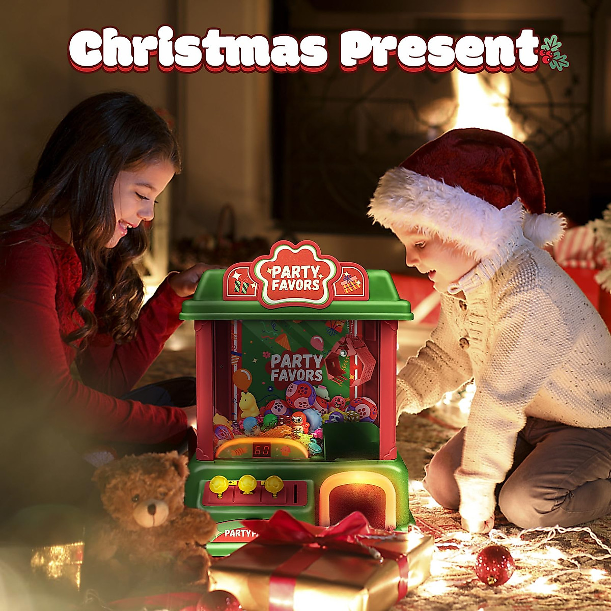 Amy&Benton Claw Machine for Kids Grabber Arcade Crane Venting Toy with Prizes for Boys Girls 6 7 8 10 12 Years Old