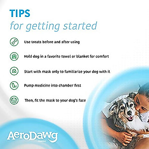 AeroDawg The Original Canine Aerosol Chamber Inhaler Spacer for Small Dogs and Puppies with Exclusive Flow-VU* Indicator