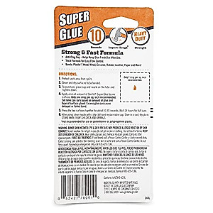 Gorilla Super Glue, 20 Gram, Clear, (Pack of 2)
