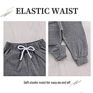 Baby Boy Clothes Stripe Long Sleeve T-Shirt Tops Sweatsuit Pants Sets Toddler Boy Fall Winter Outfits Sweater