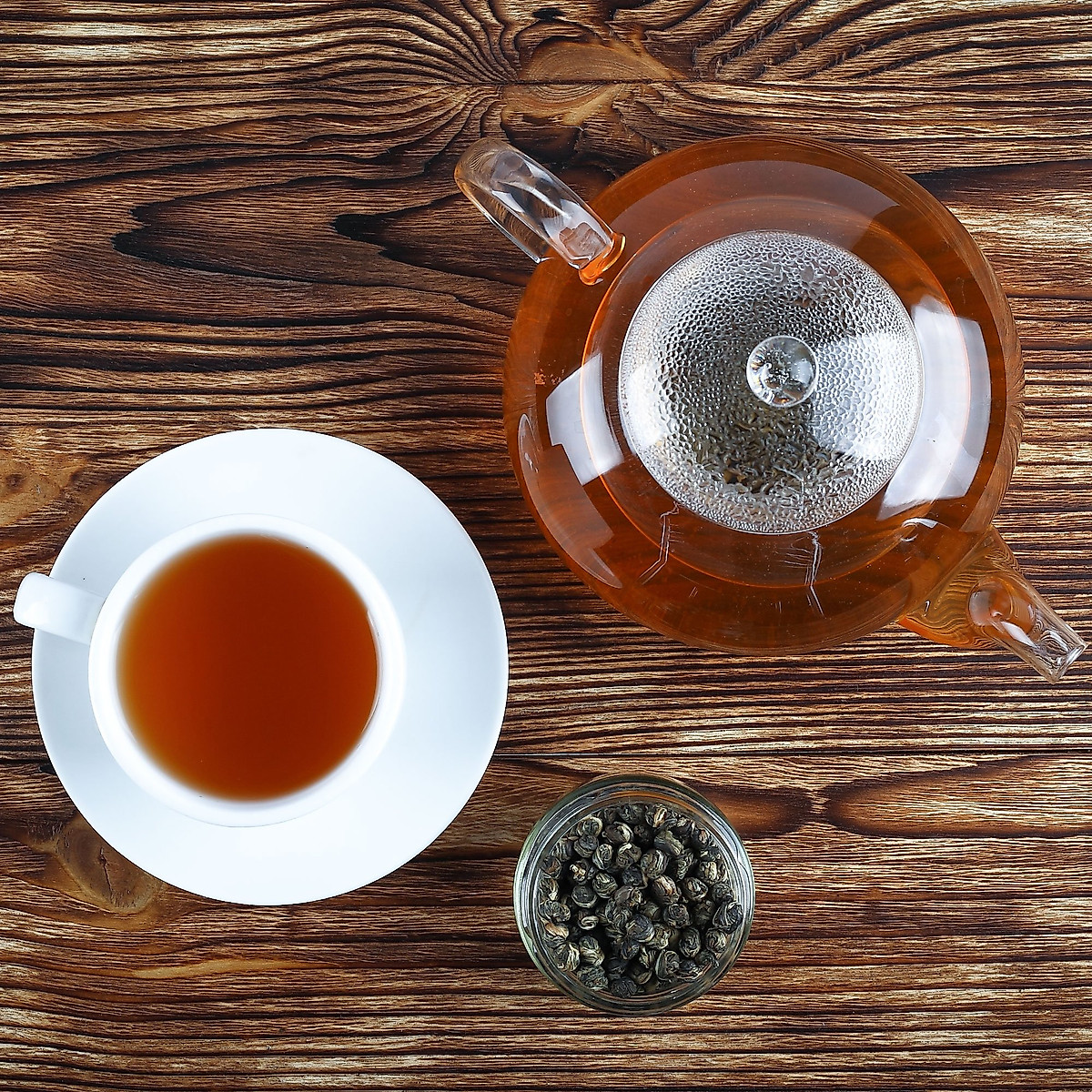 Tealyra - Imperial Jasmine Dragon Pearls - 4-Ounce - Green Tea Loose Leaf - Premium Jasmine Green Tea with Pleasant Aroma - Organically Grown - 113 Gram