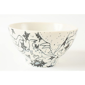 Mino ware Japanese Ceramics Rice Bowl Various Dinosaur Matte Finish made in Japan (Japan Import) GBC002