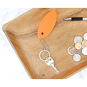 Cornucopia Orange Foam Floating Key Chain Key Floats (2 pack); Great Keychain for Boating,Fishing, Sailing and Outdoor Sports