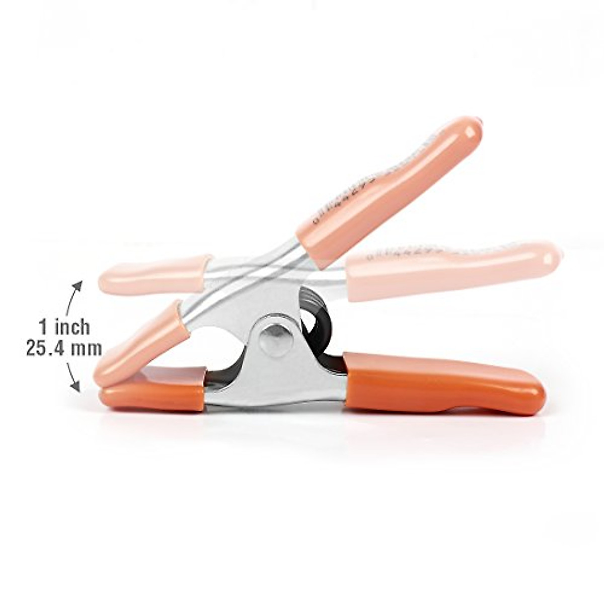 PONY 6-inch, 4-inch Heavy Duty Metal Spring Clamps Set, 2-inch, 1-inch Jaw opening, with Protective Handles and Tips, 10-piece