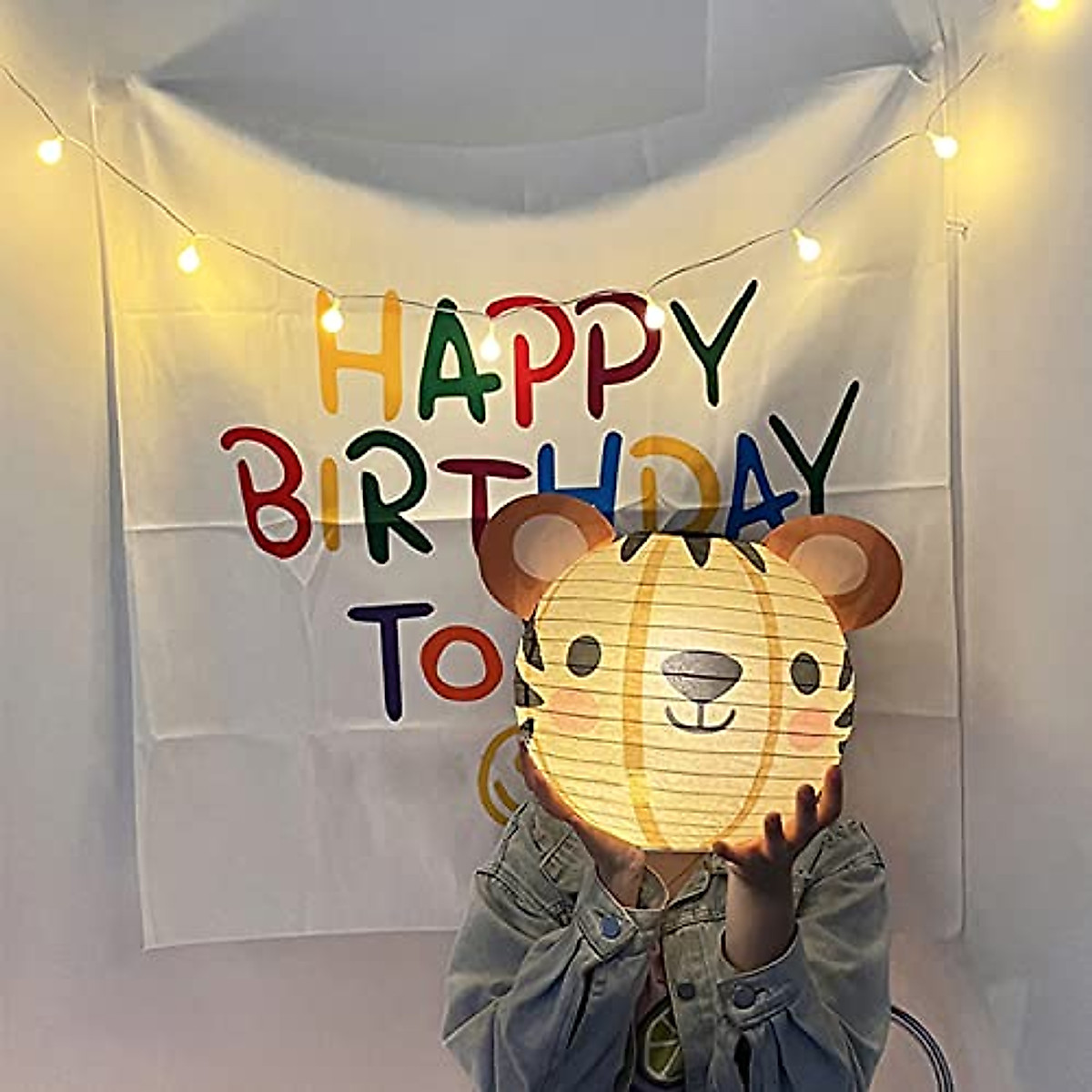 8 pcs Animal Paper Lanterns, VEINARDYL Party Decorations Barnyard Farm Lanterns Party Hanging Lanterns for Kids Baby Shower Western Cowboy Theme Birthday Party Decorations Supplies