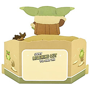 Hallmark Star Wars Pop Up Birthday Card (Baby Yoda), May the 4th Paper Wonder 3D Card