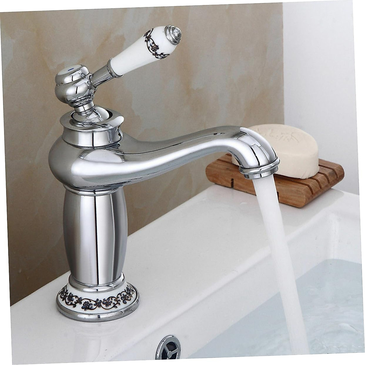 Homoyoyo Basin Faucet Bath Mixer Tap Kitchen Faucet Basin Mixer Tap Cloakroom Basin Gold Bathroom Taps Bathroom Taps Mixer Gold Tap Euro Faucet Water Tap Single Sink