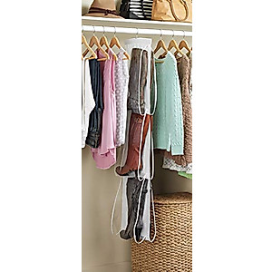 Whitmor Hanging Boot File - Hanging Storage for Men's and Woman's Boots - 3 Pair